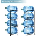 5 Gallon Water Cooler Jug Rack, 4 Tier Detachable Water Bottle Storage ...