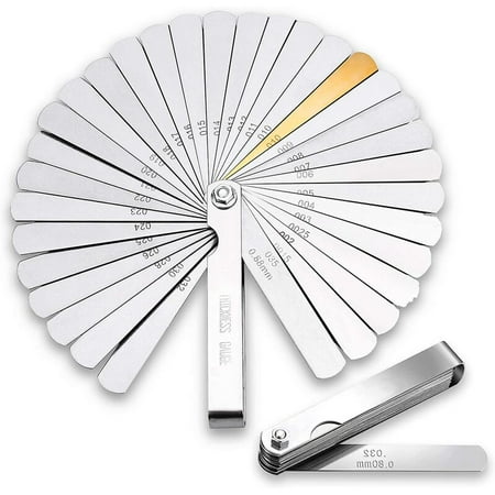 Thickness gauge French brand -set of feeler gauges 32 blades in ...