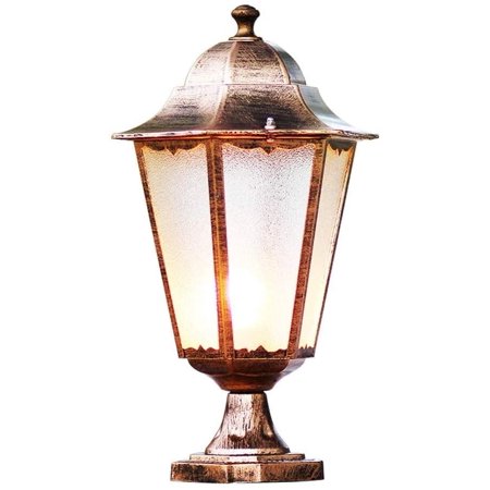 European Traditional Retro Outdoor Column Pillar Lantern Lamp Balcony ...