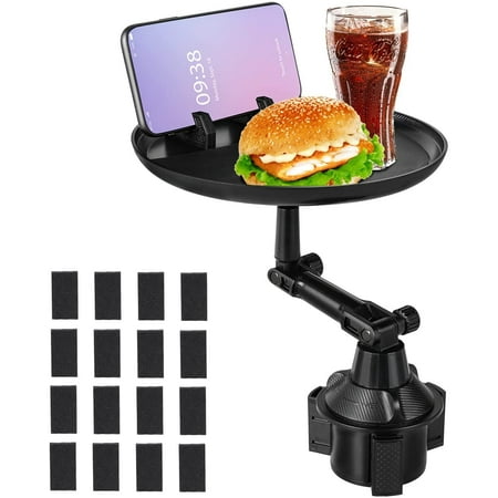 Car Table Organizer Car Table for Eating Car Food Storage Rack w/ 360 ...