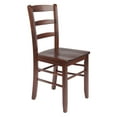 Winsome Wood Benjamin Ladder-Back Chairs, 2-PC Set, Walnut Finish ...