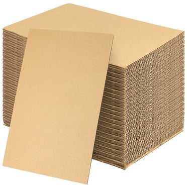 ZEONHAK 50 Pack 12 x 12 Inch Corrugated Cardboard Sheets, Flat ...