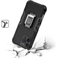 Military Grade Shockproof Hybrid Armor Case with Ring Grip for iPhone ...