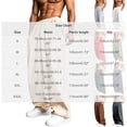 AGKIZG Solid Color Men's Wide Leg Sweatpants Drawstring Elastic Waist ...