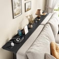 2- Black Console Table, 7.9" Deep Panel, Adjustable Height (25"-33 ...