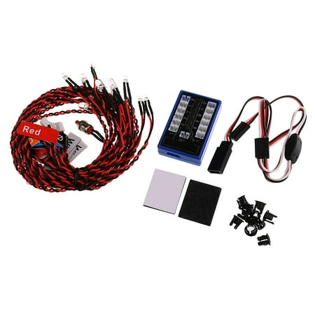 12 LED Car Light Kit Model Flashing Head Lighting for Car Parts ...
