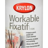 Krylon Workable Fixative Spray Coating, Clear Finish, 11 oz, Reworkable ...