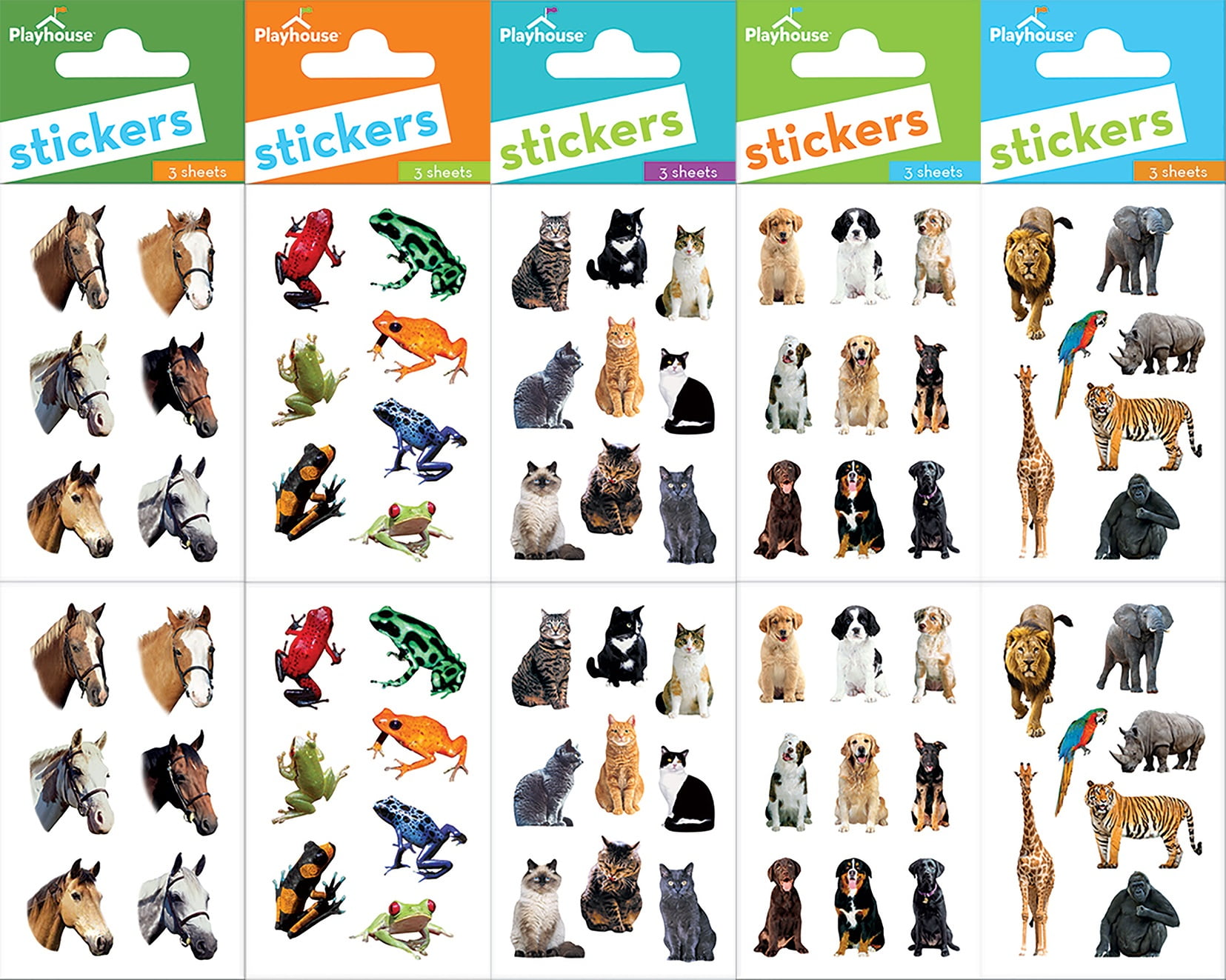 Playhouse Animal Antics Super Sticker Sheet Pack for Classrooms ...