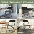 JINSEED 10 Pack Heavy Duty Plastic Folding Chairs, Portable for Indoor ...