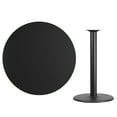 Flash Furniture 42'' Round Black Laminate Table Top with 24'' Round Bar ...