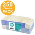 [250 Sheets] 3 Part Carbonless Guest Check Pads - Tan and White ...