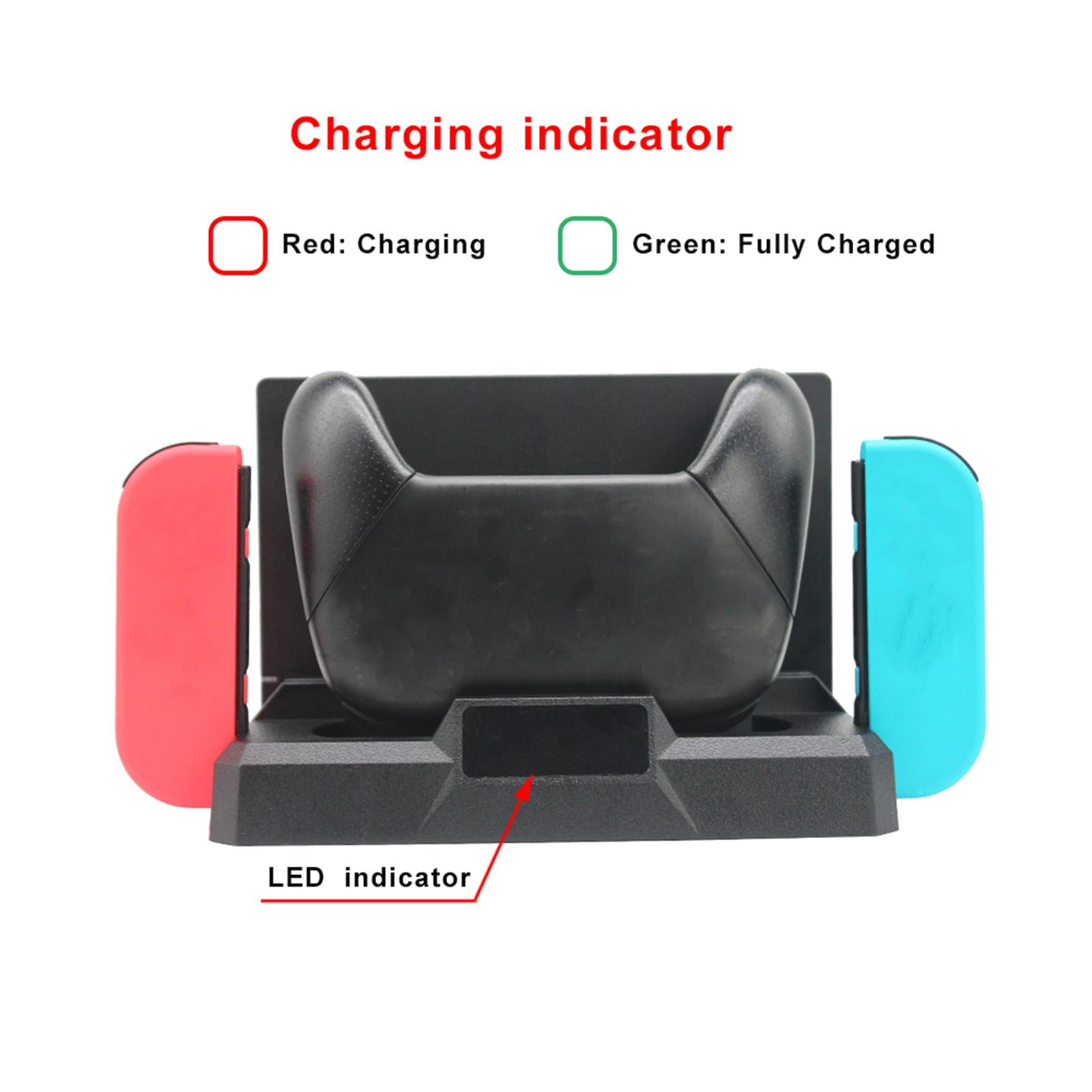 Controller Charging Dock Black Replacement with LEDs Indicator ...