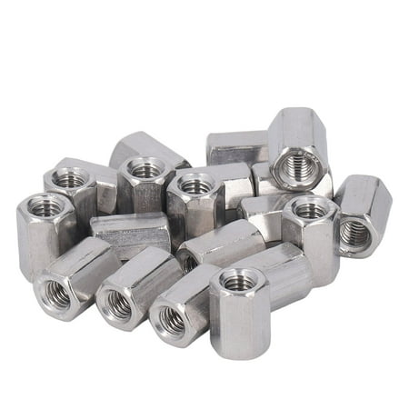M6 Hex Coupling Nut, Hex Coupling Nut Angular Granularity Fastening For ...
