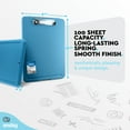 Enday Blue Clipboard with Heavy Duty Storage Case, School Supplies ...