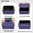 2 Pcs Foldable Felt Storage Bins Decorative Fabric Organizer Baskets ...