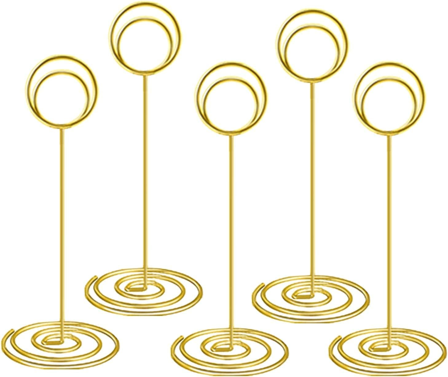 Table Number Holders 10 Pcs Place Card Holders 3.35 Inch Table Card ...