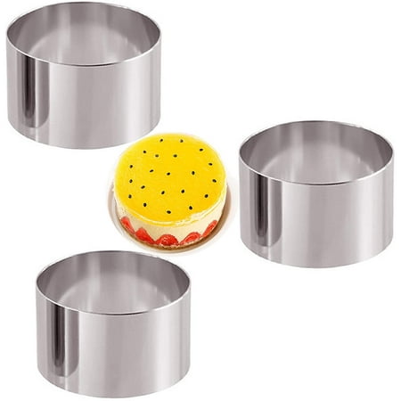Round Cake Rings old, ini Cake & Pastry Ring Round Food Ring Stainless ...