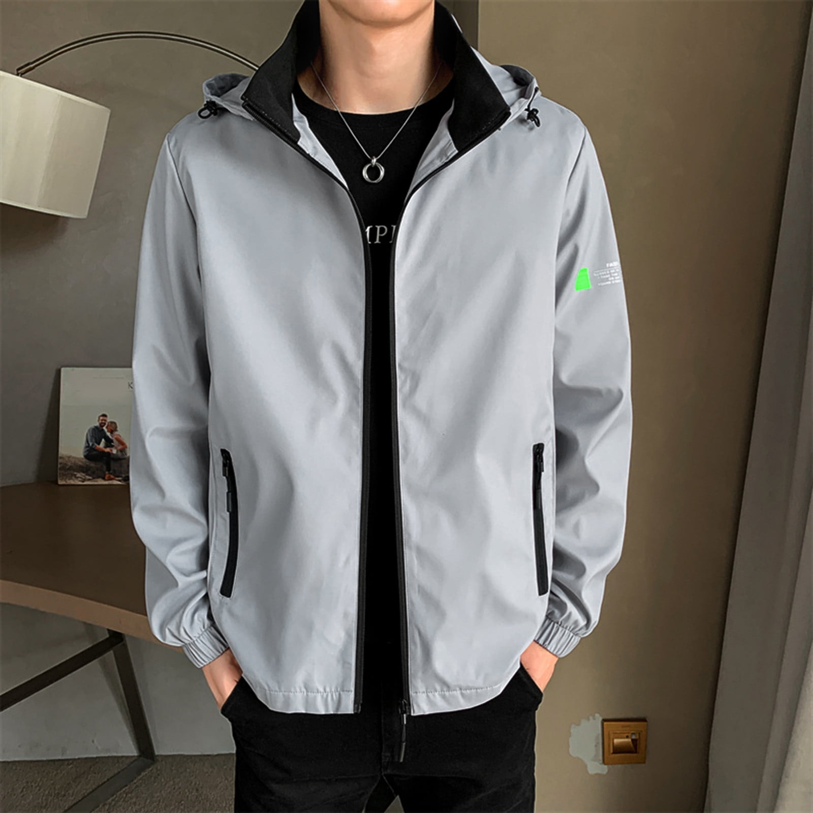 TOWED22 Mens Jackets Lightweight,Mens Lightweight Rain Jacket Men's ...