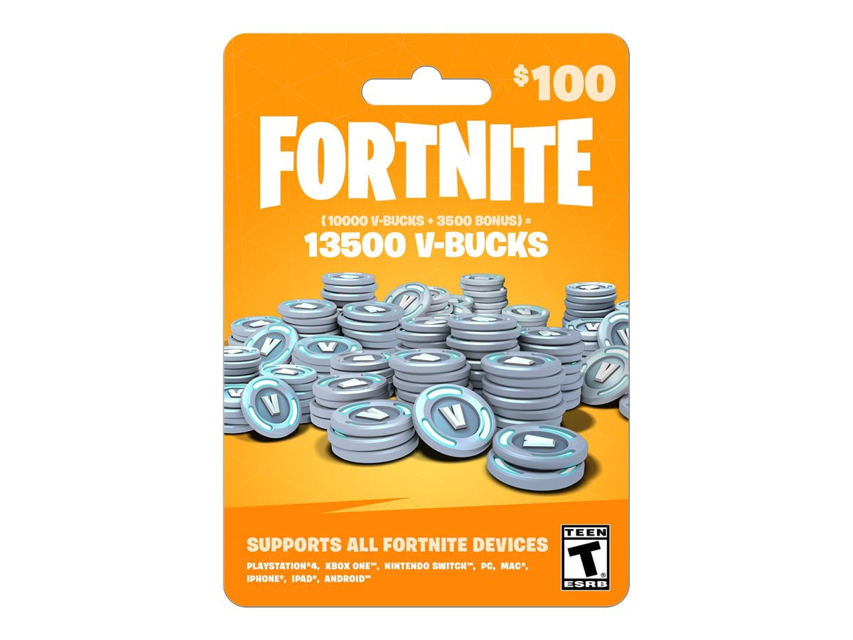 FORTNITE 100 00 In Game Currency Gift Card 13 500 V Bucks All FORTNITE 100 00 In Game Currency Gift Card 13 500 V Bucks All