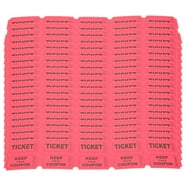 400 Double Stub Raffle Tickets Red/Blue - Keep This Coupon for Carnival ...