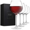 Elixir Glassware Red Wine Glasses - Set of 4 Hand Blown Large Wine ...