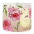 Mainstays 3-Wick Floral Scene Scented Jar Candle, Raspberry Peach Frose ...