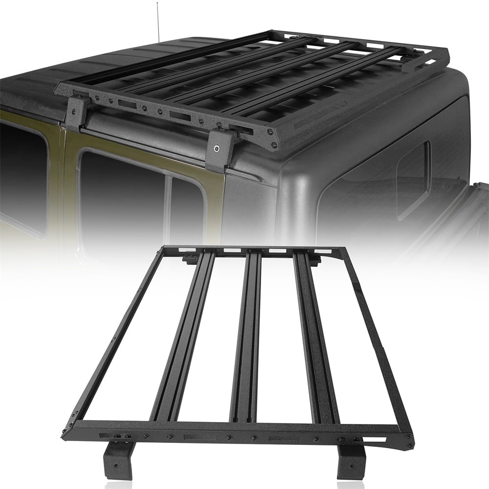 Hooke Road Rear Half Roof Rack Carrier Cargo Basket Fit Jeep Gladiator ...