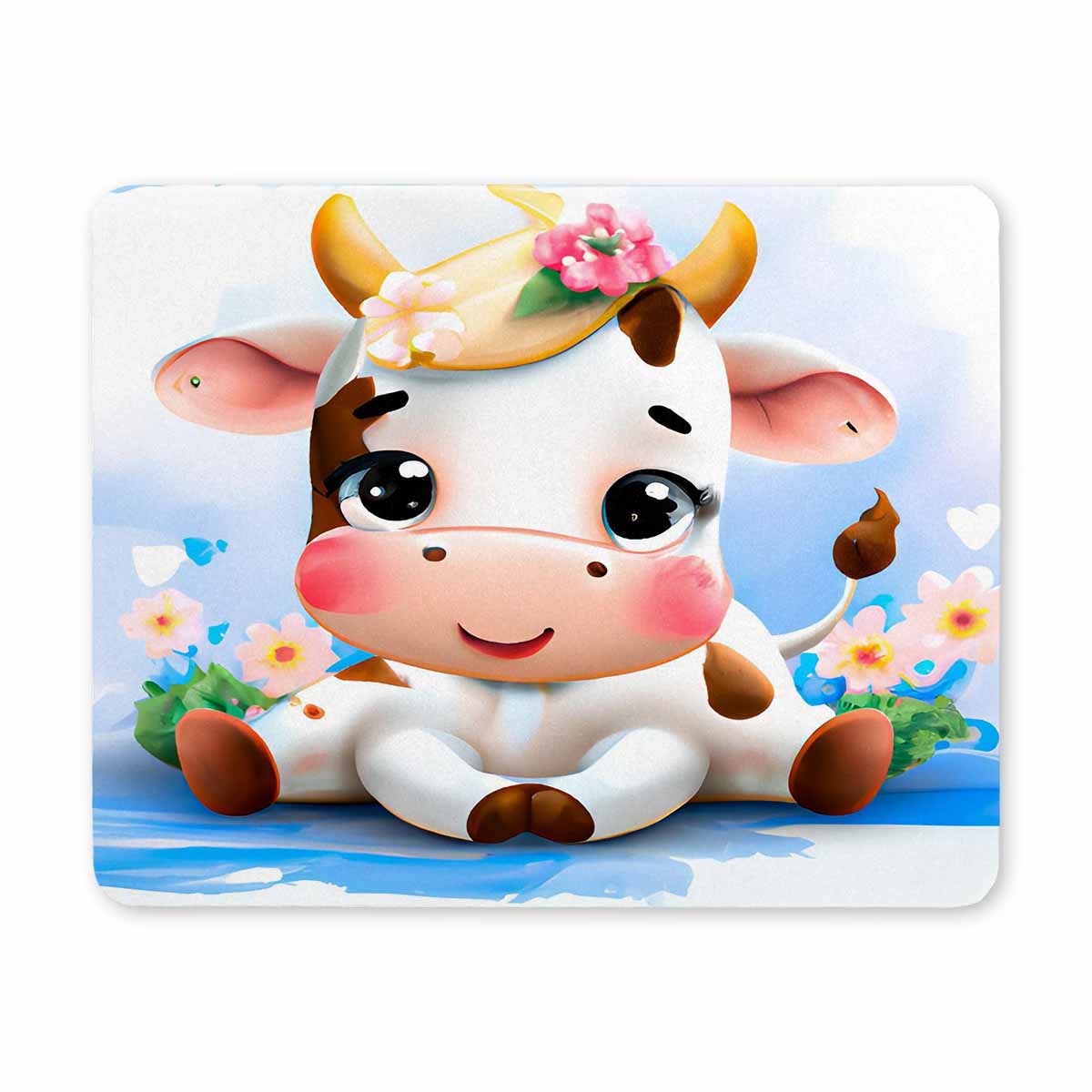 Cow Pattern Mouse Pad, Office Desk Accessories, Cow Mouse Pad, Desk ...
