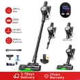 45KPA 8-in-1 Cordless Stick Vacuum, 3 Suction Modes with LED Display ...