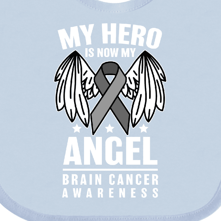 Brain Cancer Ribbon With Angel