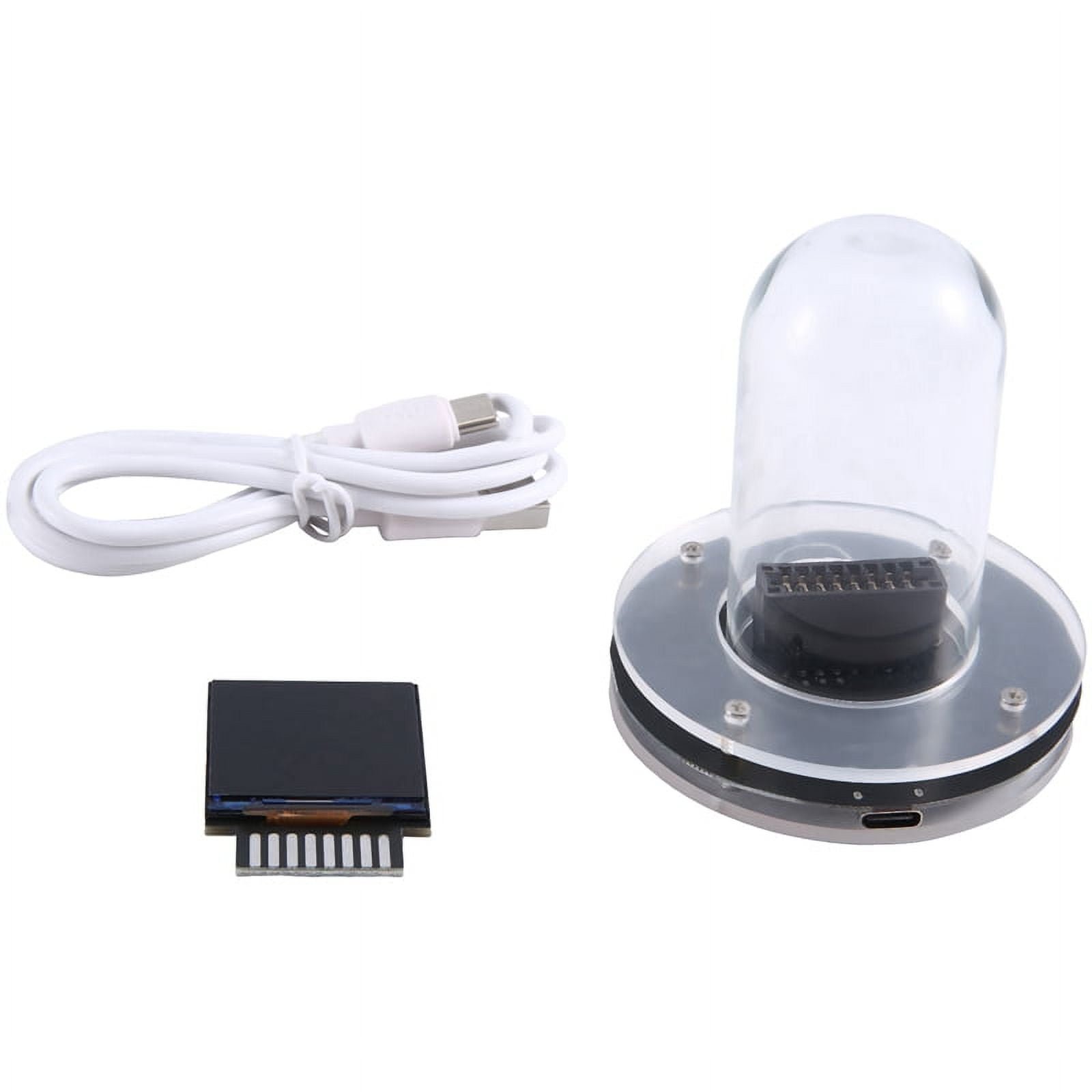 Nixie Tube IPS Vintage Digital Alarm Clock,Glow LCD Time Photo Display ...