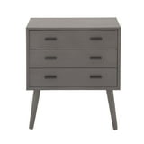 Decmode Modern 28 X 24 Inch Rectangular Three-Drawer Wooden Chest ...