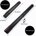 DEWEL Telescoping Drawing Poster Tube, Waterproof Plastic, Light, Black with Strap, Project ...