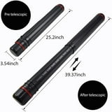 DEWEL Telescoping Drawing Poster Tube, Waterproof Plastic, Light, Black ...