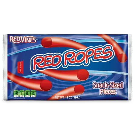RED VINES Red Ropes Licorice Candy Pieces, Resealable 14oz – Walmart ...