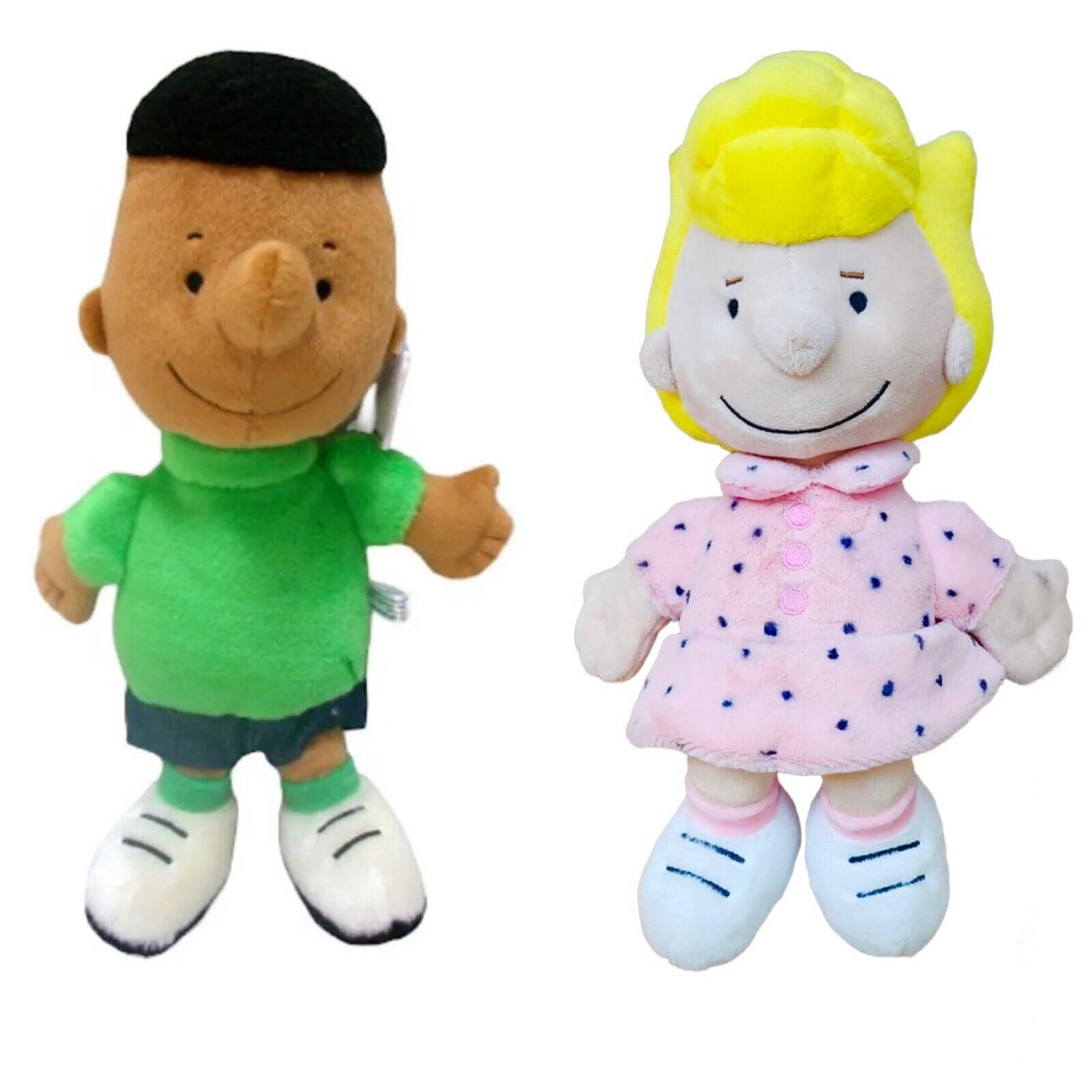 Plush 12" Sally Pink Girl & Franklin Set Peanuts Rare Christmas Doll ...