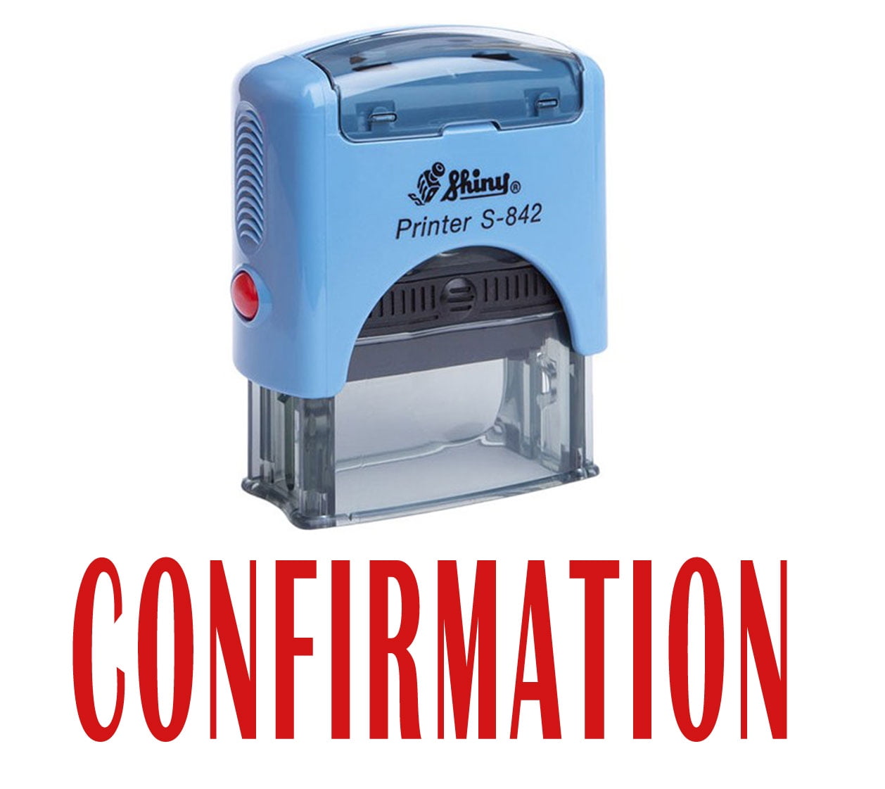 CONFIRMATION Self Inking Rubber Stamp Office Stationary Custom Shiny ...