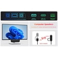 Computer Speakers for Desktop PC, Monitor Speakers, USB Plug-in, Wired ...