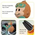 Navigator monkey cute car diffuser - rotating propeller cartoon car air ...