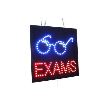 Eye Exams Sign, TOPKING Signage, LED Neon Open, Store, Window, Shop ...