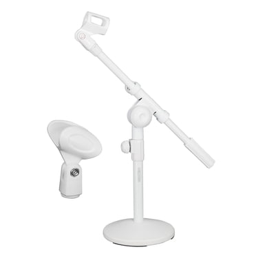 LyxPro Desktop 9- 14 Adjustable Height Desk Mic Holder Microphone Stand ...