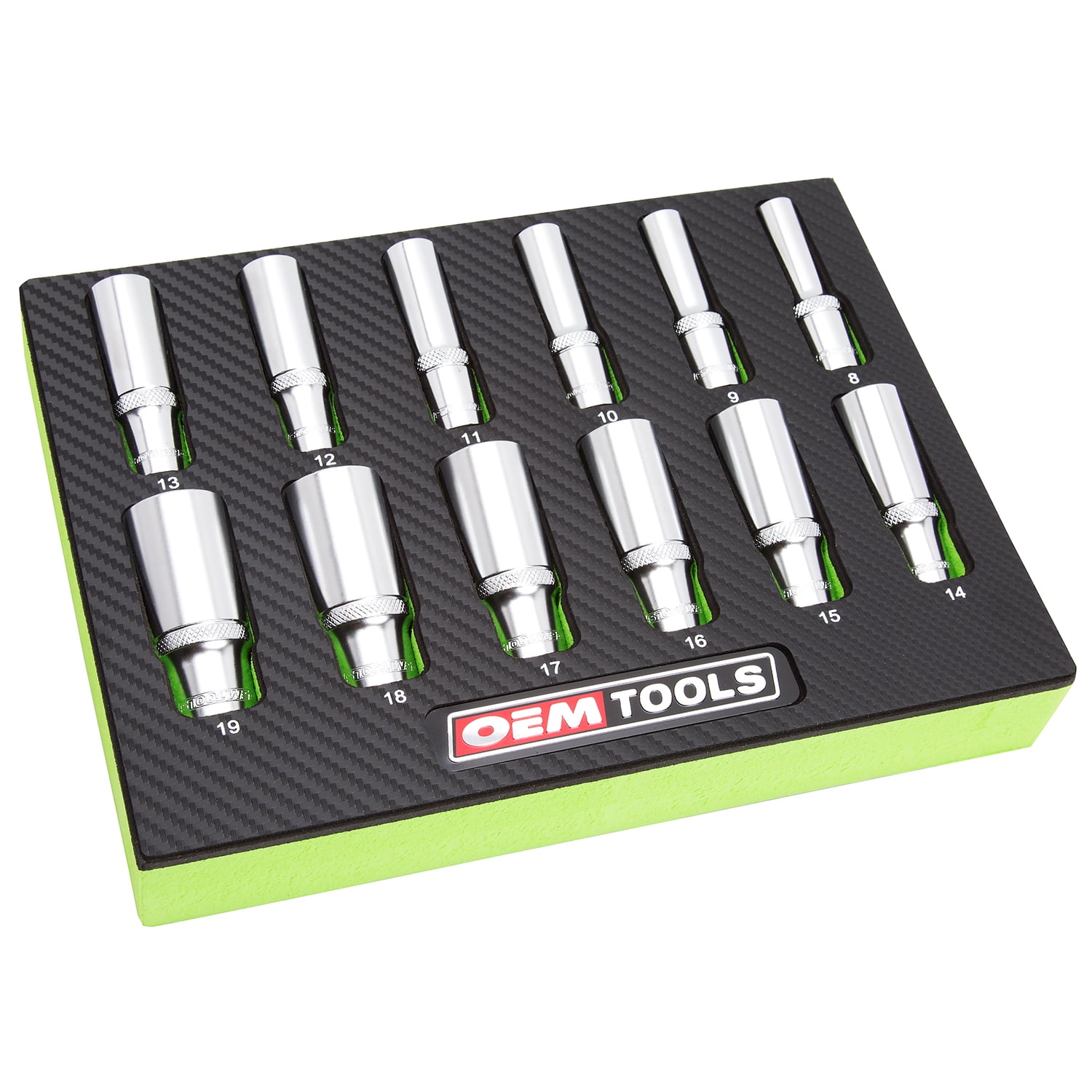 OEMTOOLS 23981 12 Piece 3/8" Drive Metric Socket Set, Deep Sockets from ...