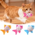 BESTSKY Plush Fish Cat Toy with Catnip&Crinkle Paper,Self-Play ...