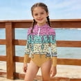 Afdoent Girls One Piece Swimsuits Kids Cute Ice Print Full Coverage ...