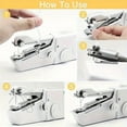 Handheld Electric Portable Mini Sewing Machine for Fabric Cloth Clothes ...
