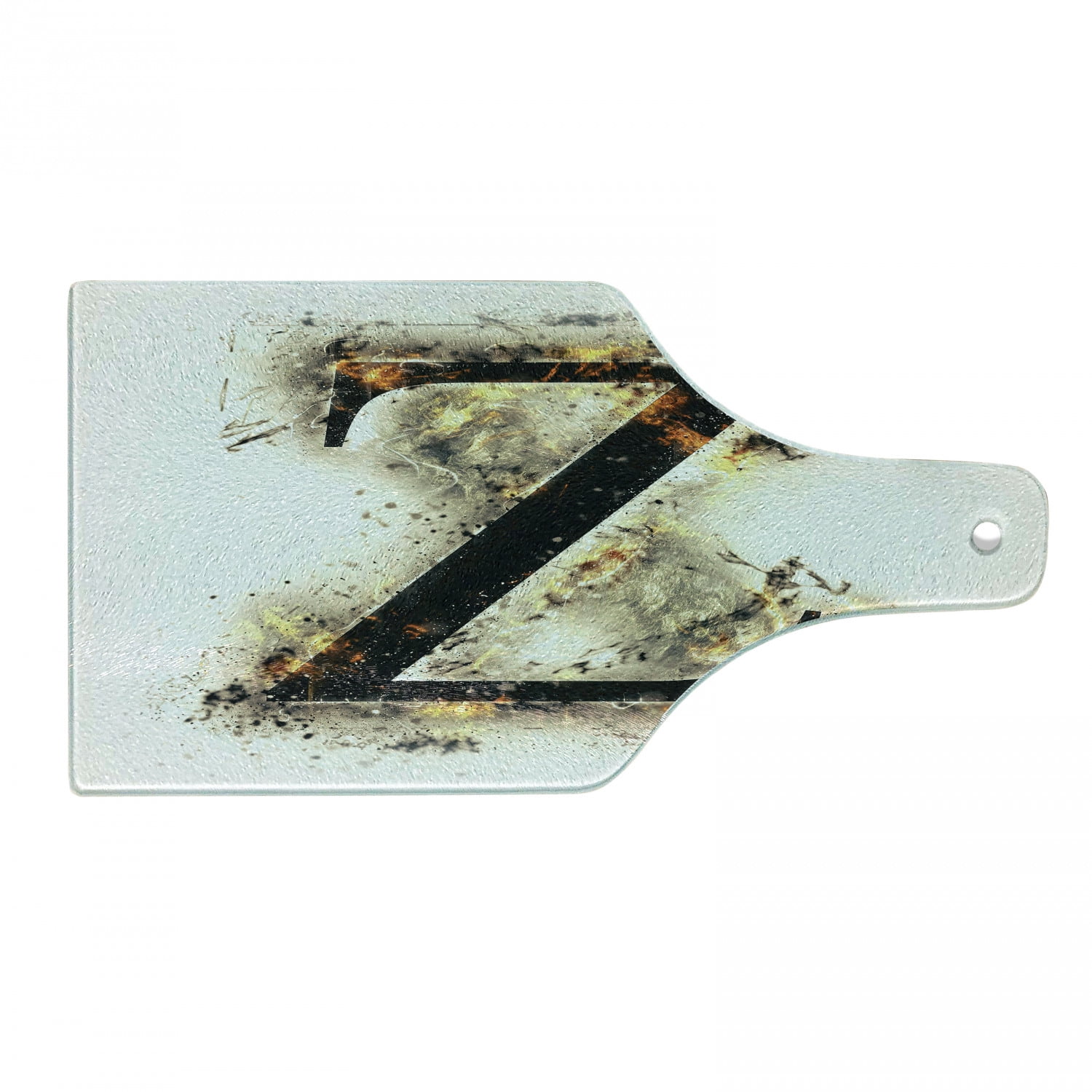 Letter Z Cutting Board, Alphabet Character Capital Z in Burning ...