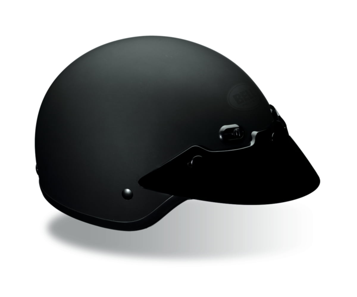 Bell Powersports Shorty Half Helmet Matte Black XXS 120799 - Walmart.com