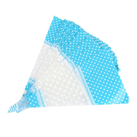 WALFRONT Clear Bag, Popcorn Bags with twist ties, 50 Packs Clear Cone ...
