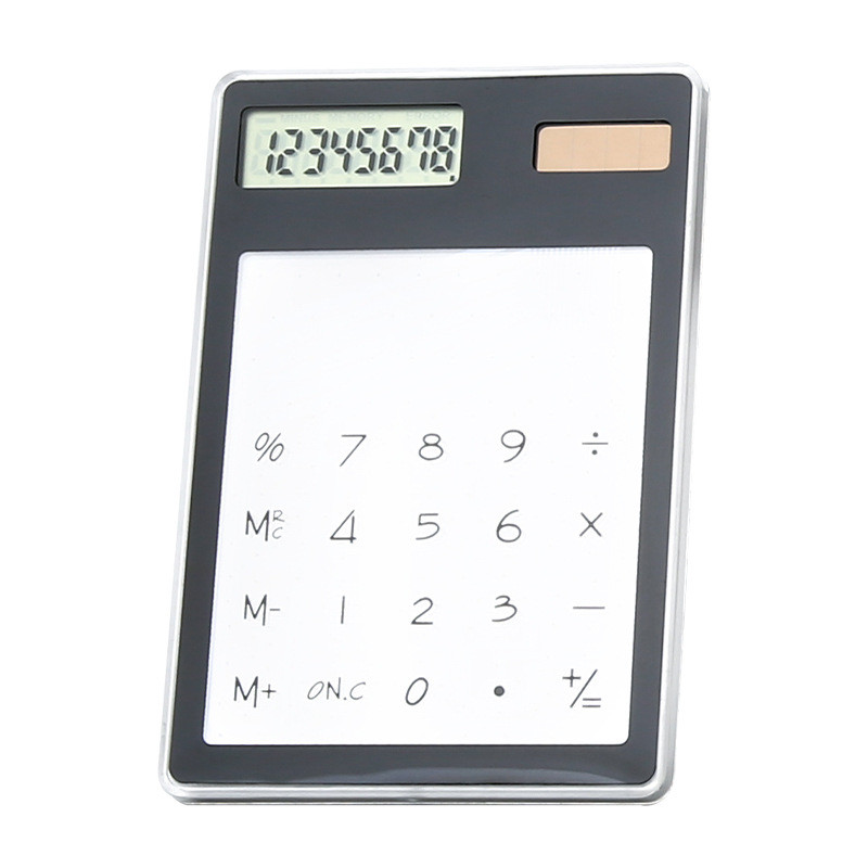 School Supplies Deals！Transparent Solar Calculator,8 Digits Large ...