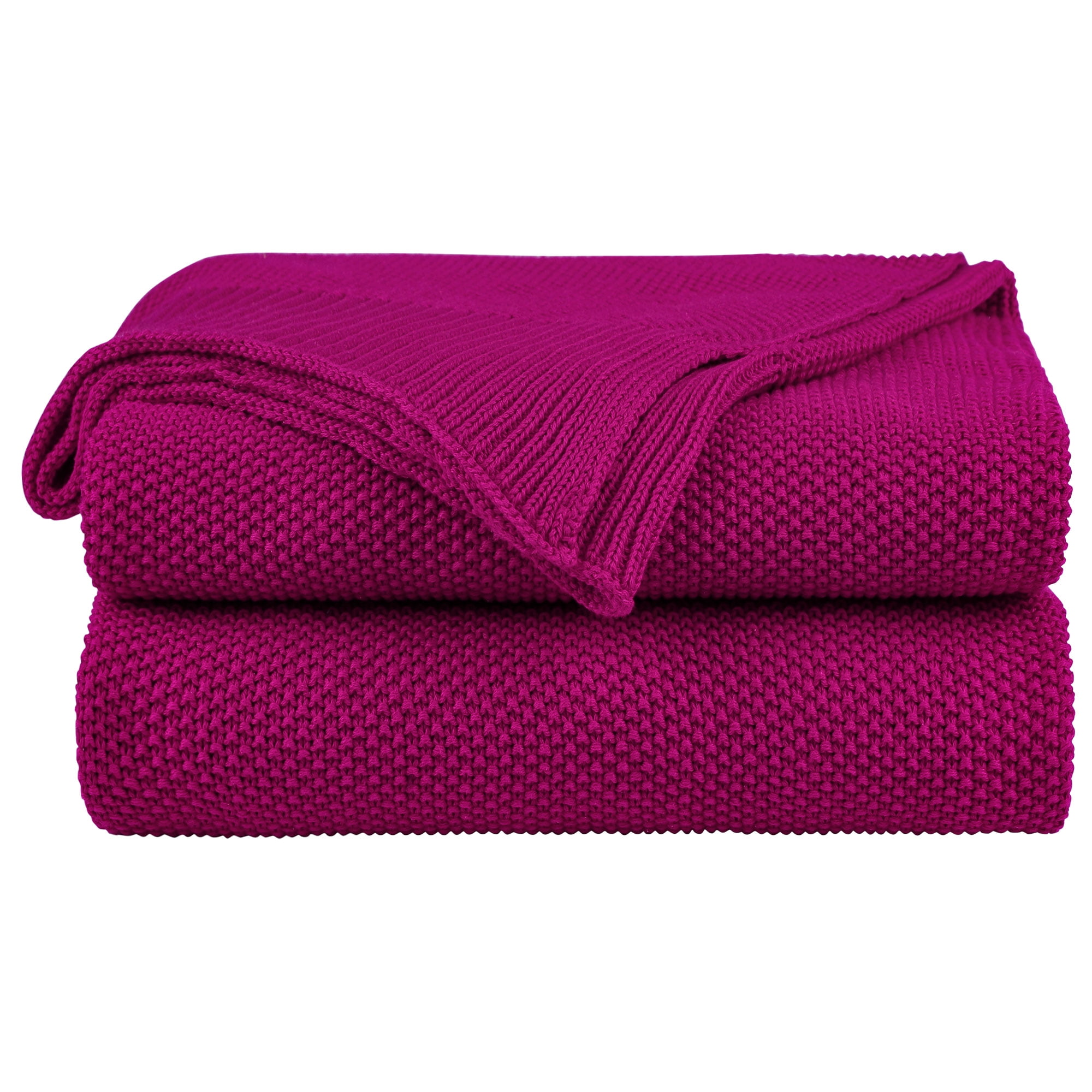 Click here for Unique Bargains 100 Cotton Soft Knitted Throw Soli... prices